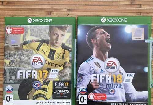 Игра FIFA 17,FIFA 18 для приставки Xbox One