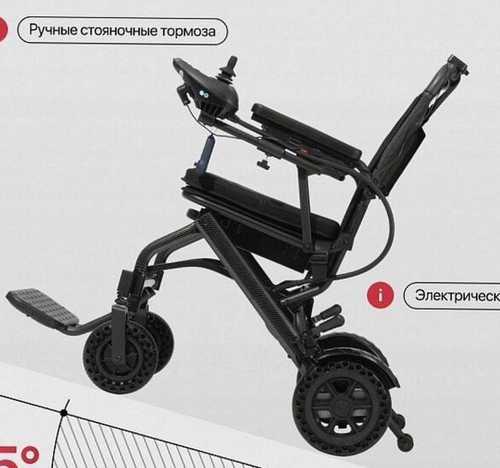 Легкая складная инвалидная электроколяска Pulse 61