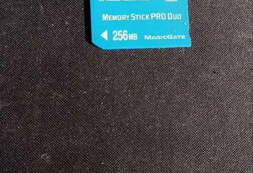 Карта памяти Memory Stick Pro Duo 256Mb