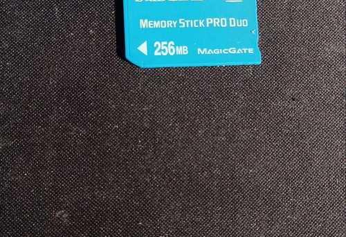 Карта памяти Memory Stick Pro Duo 256Mb