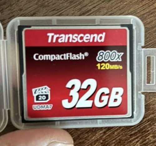 Карта памяти cf 32gb transcend быстрая