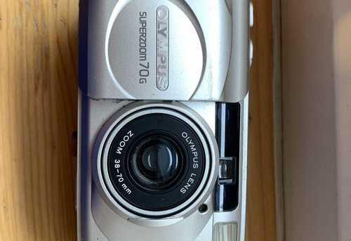 Плёночный фотоаппарат olympus superzoom 70g