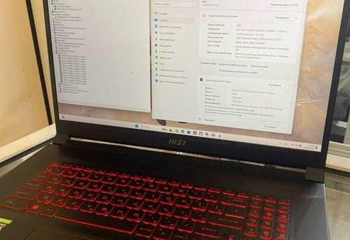 Игровой ноутбук MSI katana gf76