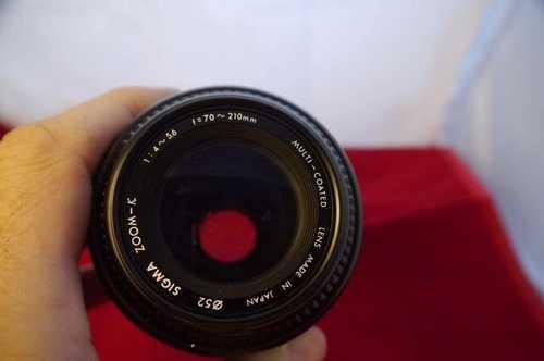 Canon sigma 70-210 f4-5,6 автофокусная полнокадров