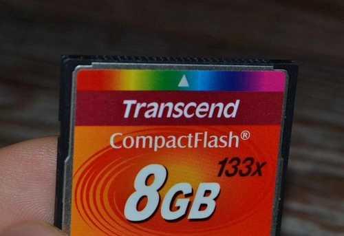 Карта памяти Transcend CompactFlash 8 Gb 133x