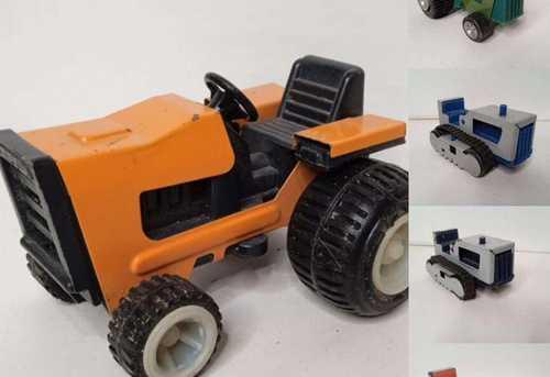 Трактор экскаватор игрушка СССР тракторы модели