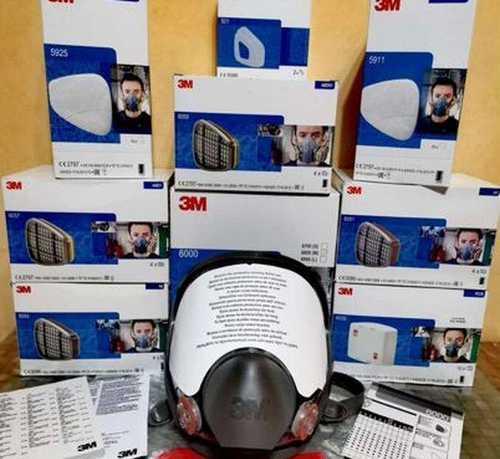 Респиратор 3М 6800 маска 3М фильтры 3М Комплект 3М
