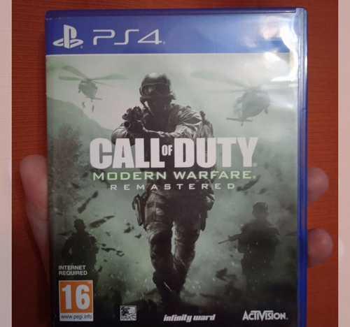 Call of duty modern warfare remastered диск ps4
