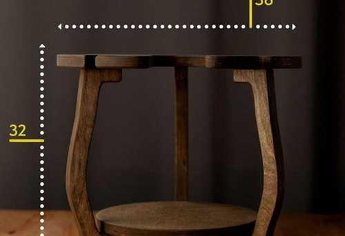 Столик для кальяна деревянный