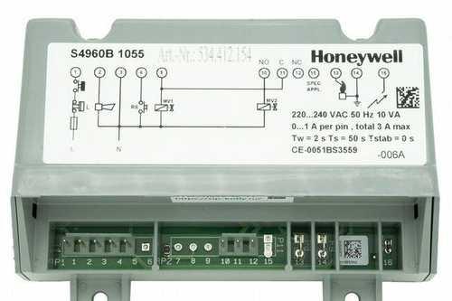 Топочный автомат Honeywell S4560B1055 534.412.707