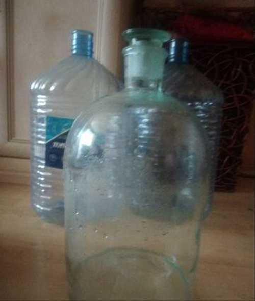 Бутылка стеклянная 12 литров