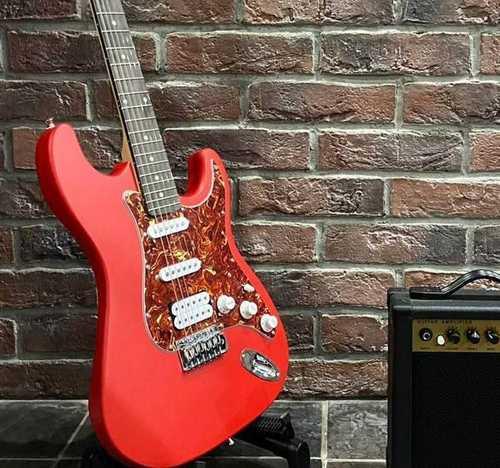 Электрогитара Stratocaster HSS с Комбоусилителем