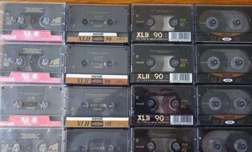 Аудиокассеты хром Maxell XLll 90 разные модели