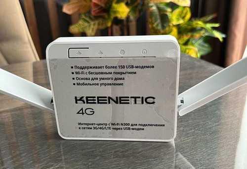 Wi-Fi роутер Keenetic 4G (KN-1211), белый/серый