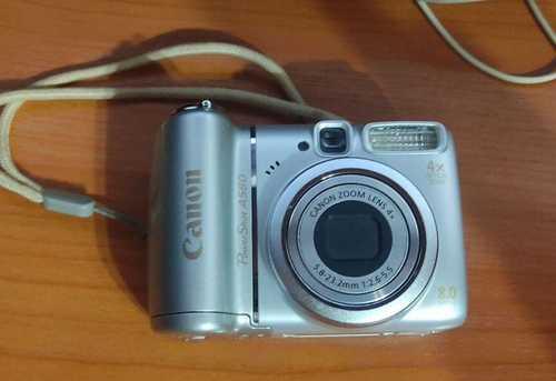 Компактный фотоаппарат Canon PowerShot A580