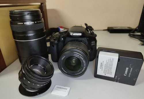 Зеркальный фотоаппарат canon 600d (комплект)