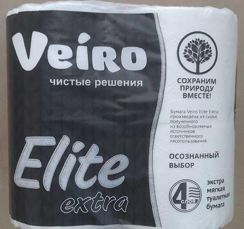 Туалетная бумага Veiro Elite Extra 4 рулона