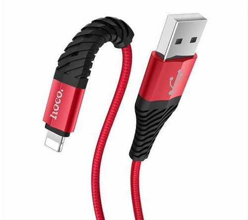 Кабель hoco X38 Cool Charging Lightning (красный)