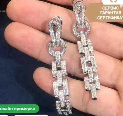 Серьги Cartier Agrafe 2,4 ct