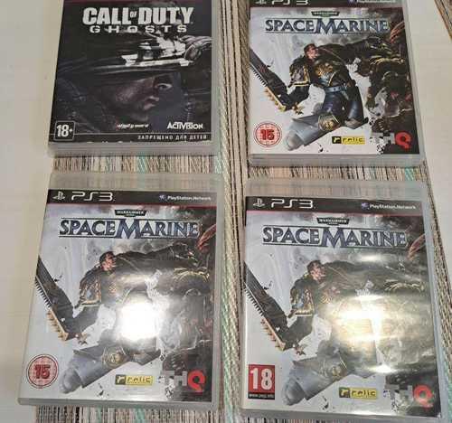 Игры для ps 3. Warhammer Space Marine, COD ghost