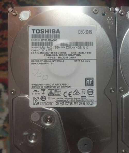 HHD toshiba 3tb жесткий диск