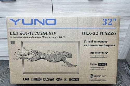 Телевизор 32” smart tv Yuno ulx-32tcs226