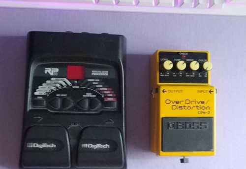 Гитарный процессор DigiTech RP55 и Boss OS-2