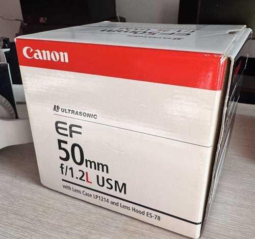 Объектив canon ef 50mm 1.2L USM