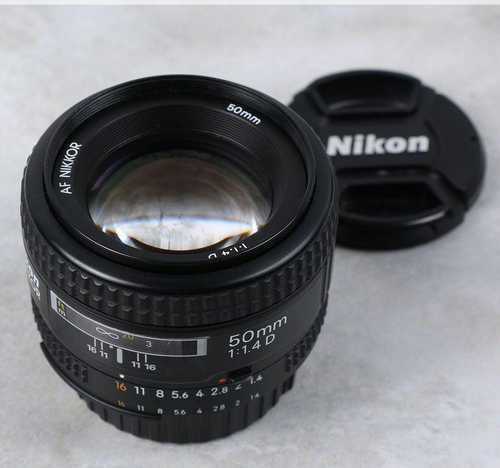 Nikon 50mm f/1.4D объектив AF Nikkor