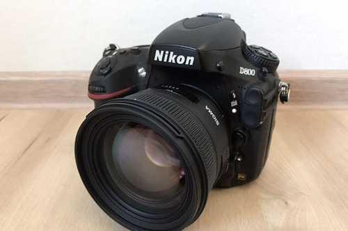 Nikon D800 + Sigma 50mm f1.4 (пробег 15тк)