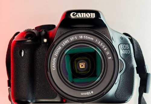Фотоаппарат Canon 600d kit 18-55mm + комплект