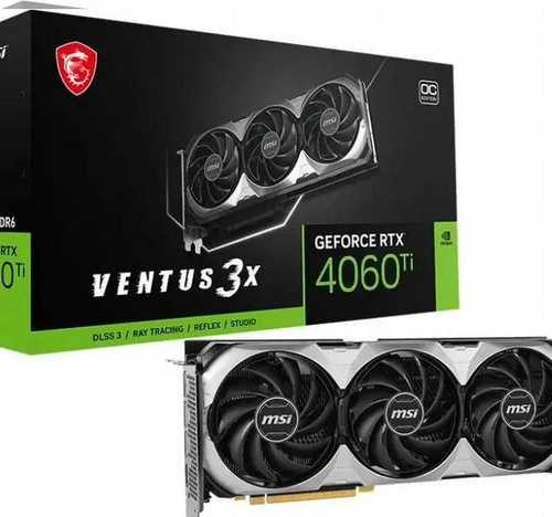 Видеокарта MSI GeForce RTX 4060 Ti ventus 3X 8G OC