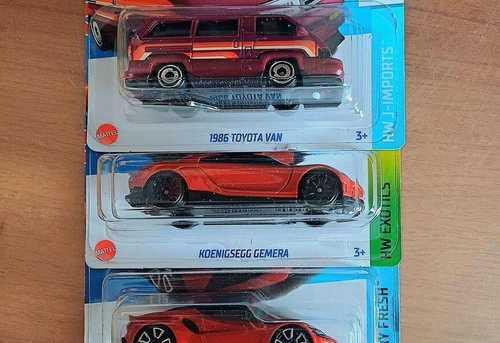 Hot Wheels "красный" лот