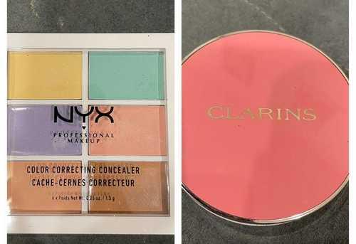 Консилер-корректор NYX румяна Clarins joli blush