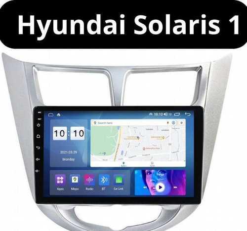 Магнитола Hyundai Solaris 1 CarPlay