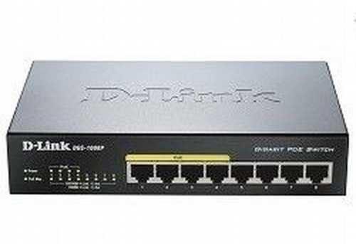 D-Link DGS-1008P/F1A Неуправляемый коммутатор с 8