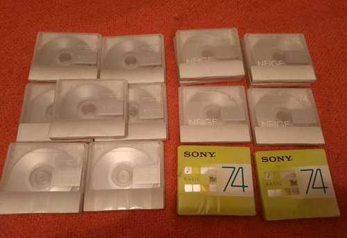 MD минидиски Sony 74 новые 15 штук