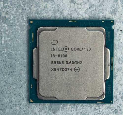 Процессор Intel Core i3-8100 3.6Ghz 4C/4T LGA 1151v2