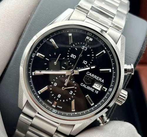 Часы мужские Tag Heuer Carrera Calibre 16 (черный)