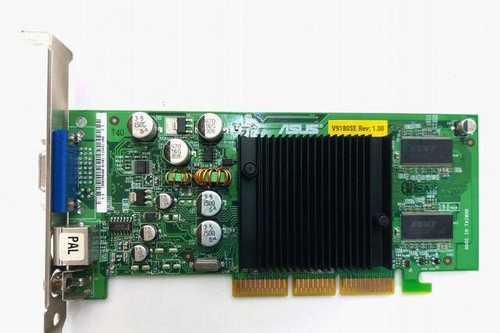 Видеокарта AGP Asus GeForce 4 MX 440 (V9180SE) 64M