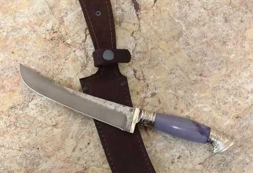 Нож кованый "Джинн" пчак х12мф стаб.клён акбар