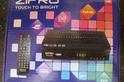 Цифровая телевизионная DVB-T2 приставка zifro DT2