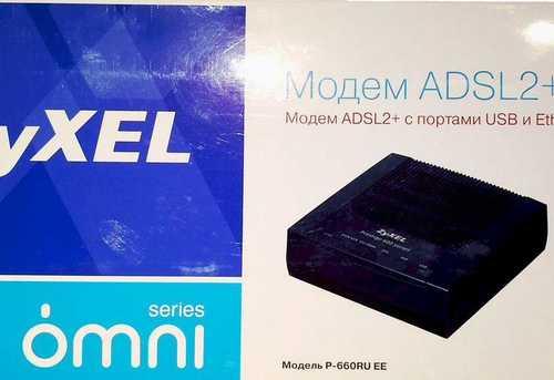 Модем Zyxel P-660RU EE adsl2+