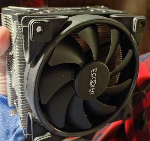 Кулер процеccорный PCcooler GI-X6B светится синим