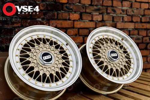 NEW # BBS RS R16 7J 4x114,3 Gold Machine Lip