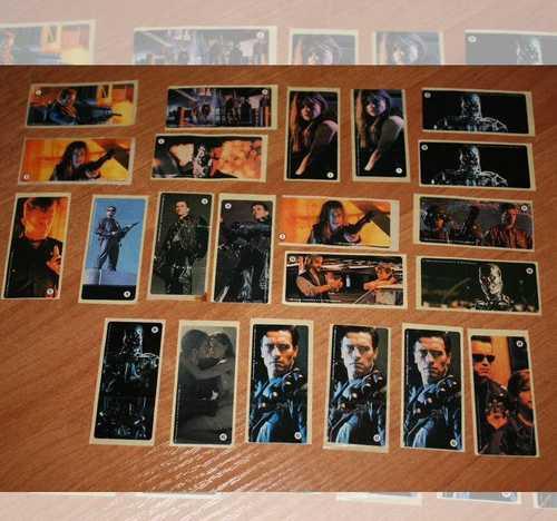 Наклейки из жвачки terminator 2 1990