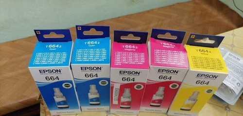 Чернила оригинальные Epson 664