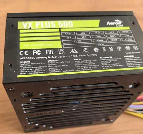 Блок питания Aerocool VX Plus 500w