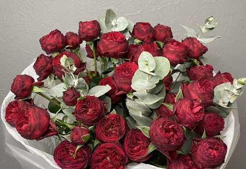 Роза пион кустовая букет цветов доставка