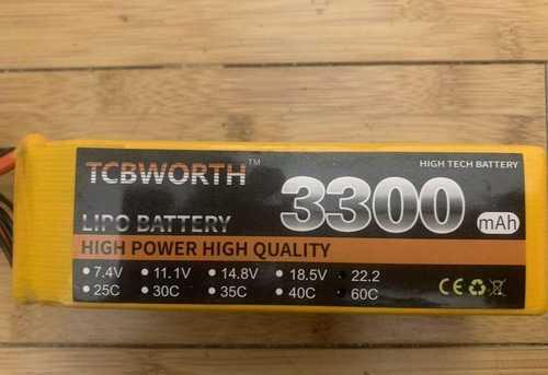 Батарея 6S 22.2V 3300 мАч 60C tcbworth lipo
